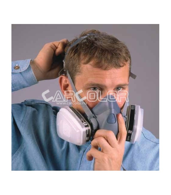 3M™ 7502 Szilikon ikerszűrős félálarc - fényezőmaszk (M)