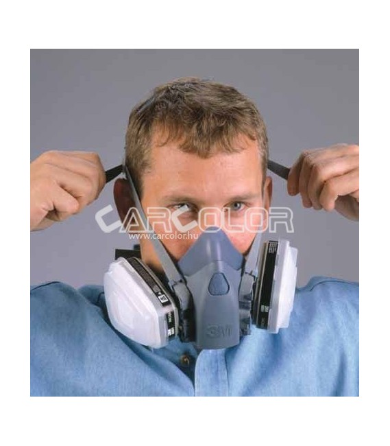 3M™ 7502 Szilikon ikerszűrős félálarc - fényezőmaszk (M)