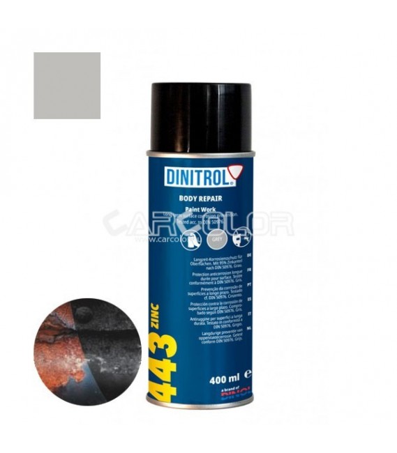 Dinitrol 443 Zinc Paint Aerosol (400ml) Pyrmo Dinitrol Rust protect...